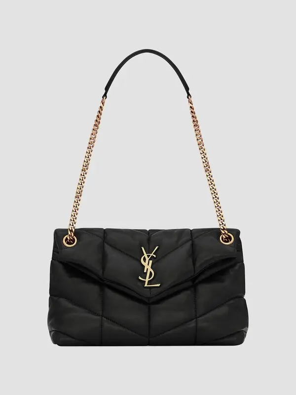 Saint Laurent Puffer Shoulder Bag - Noir