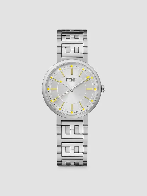 Fendi Forever Sterling Silver Bracelet Watch - Silver Multi