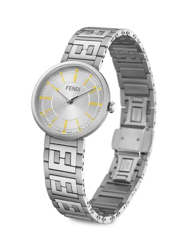 Fendi Forever Sterling Silver Bracelet Watch