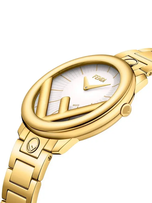 Fendi Run Away Yellow Gold Bracelet Watch