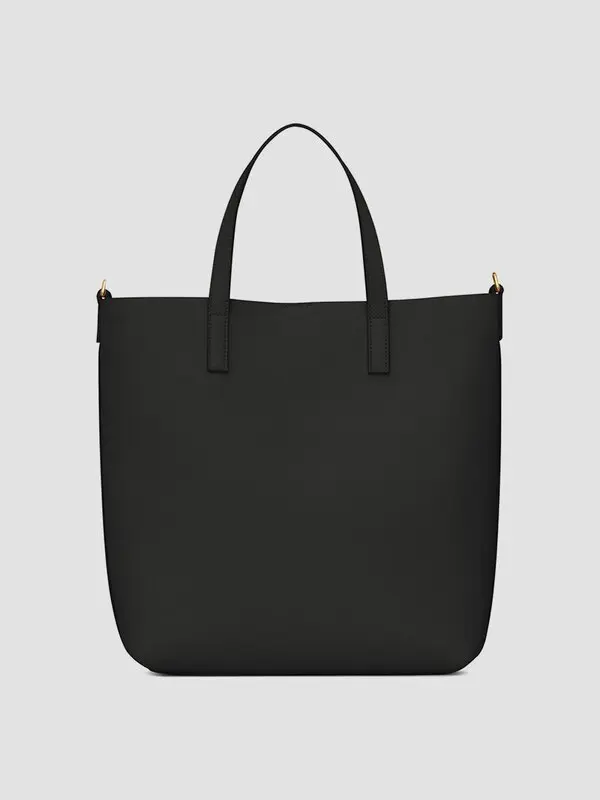 Saint Laurent Shopping Tote Bag In Leather - Nero