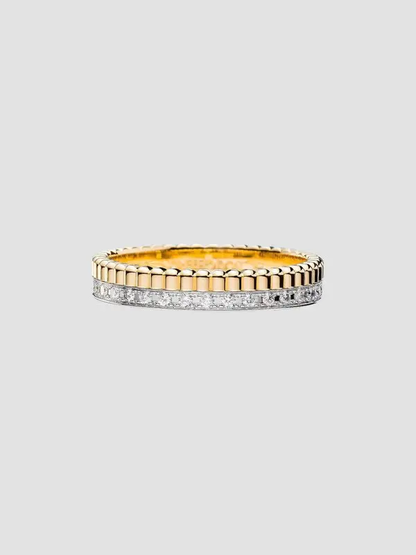 Boucheron Quatre Radiant Edition Two-tone 18k & 0.25 Tcw Diamond Wedding Band - Gold