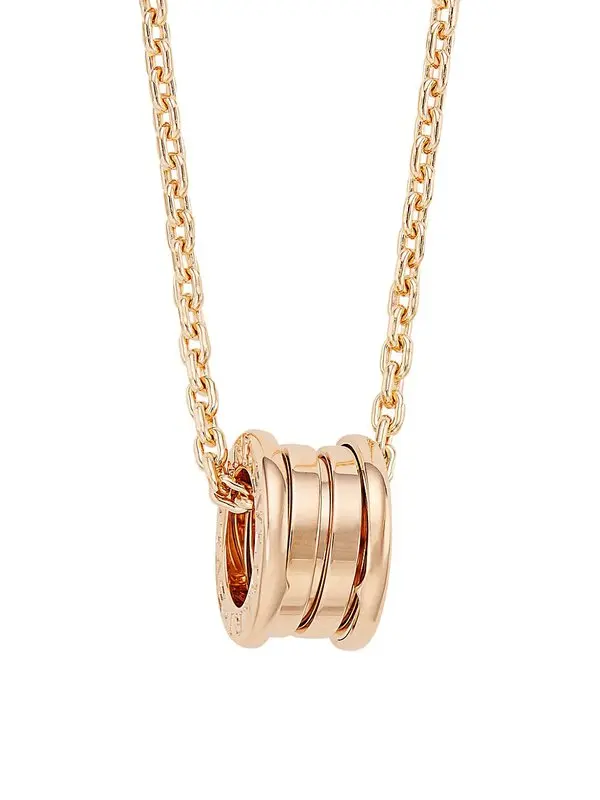 BVLGARI B. Zero1 18k Pendant Necklace - Rose Gold