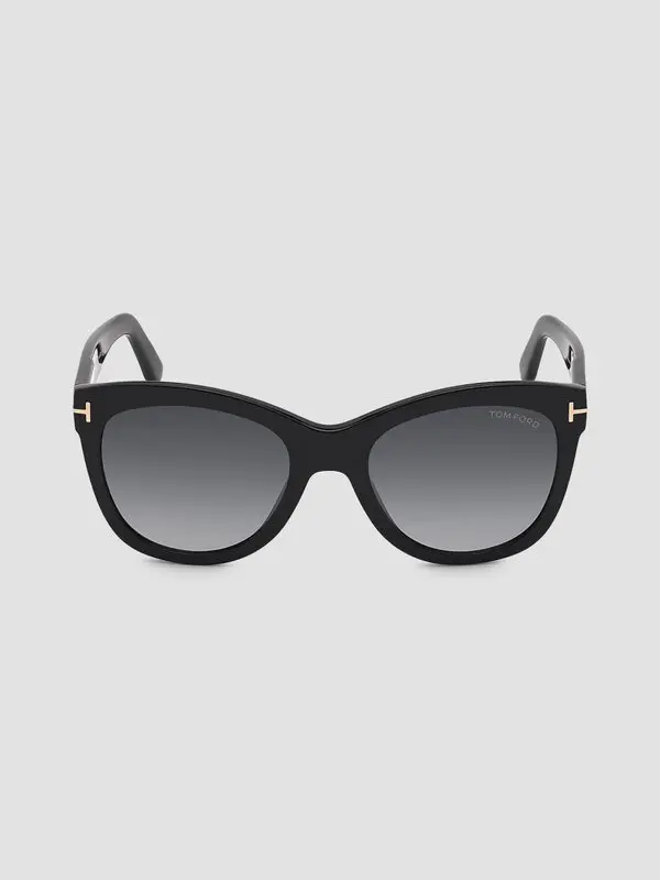 TOM FORD Wallace 54mm Cat-eye Sunglasses - Black Gradient