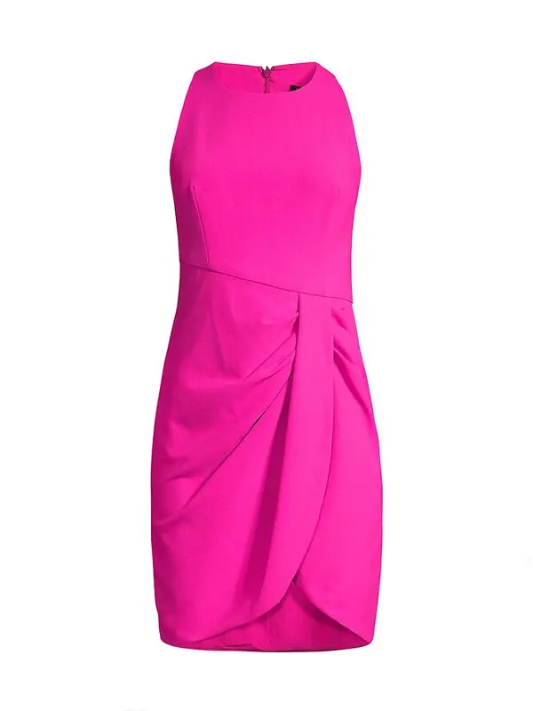 Black Halo Brett Ruched Sheath Dress