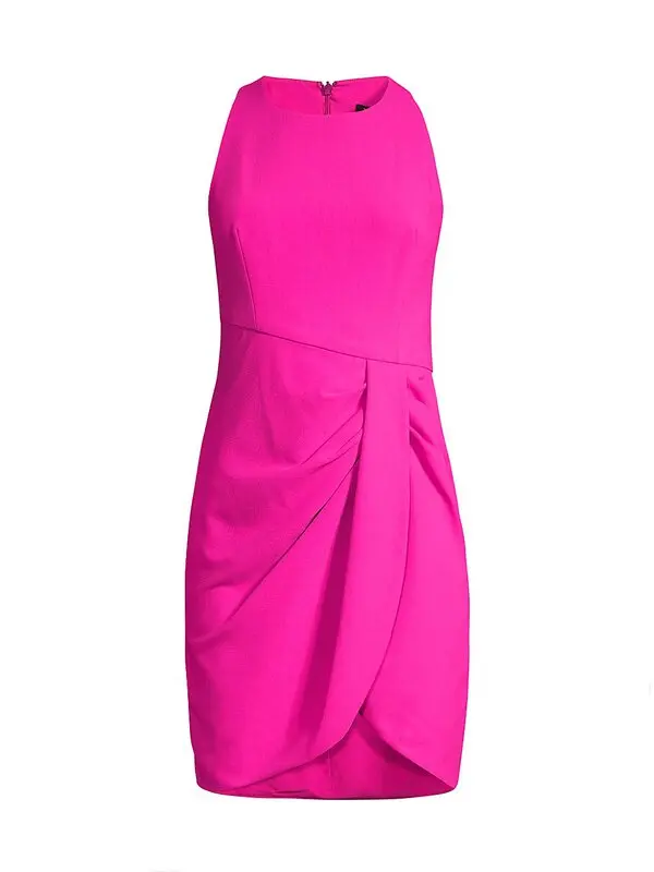 Black Halo Brett Ruched Sheath Dress