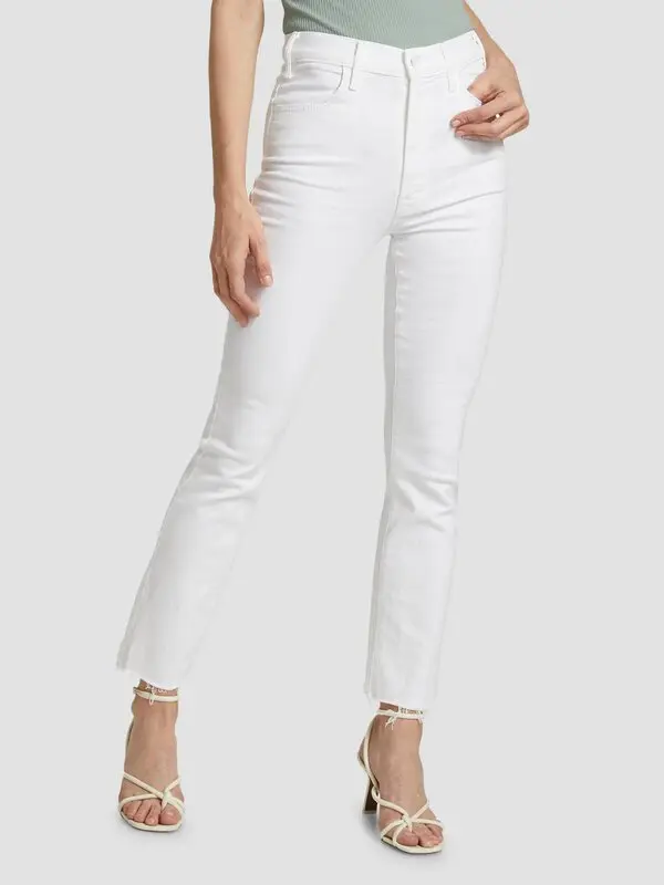 MOTHER The Hustler Ankle Frayed Jeans
