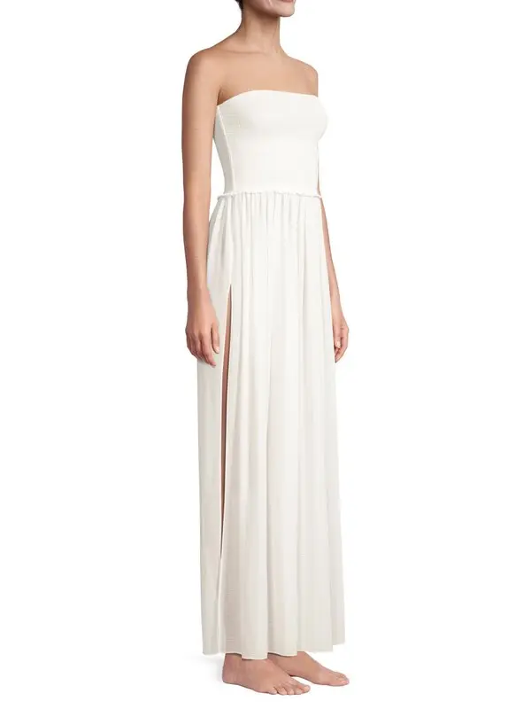 Ramy Brook Calista Strapless Smocked Dress