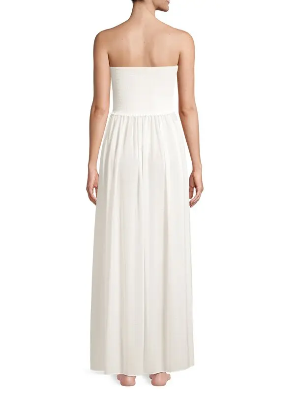 Ramy Brook Calista Strapless Smocked Dress