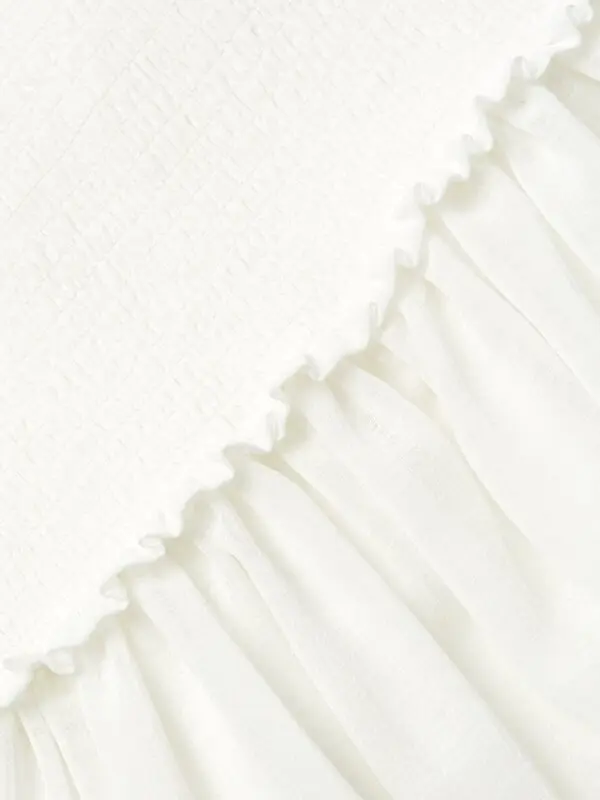 Ramy Brook Calista Strapless Smocked Dress