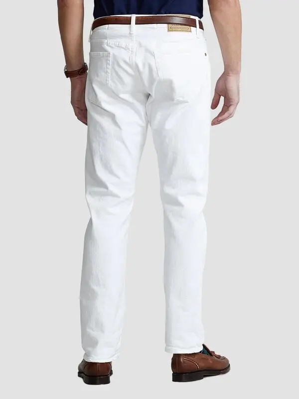 Polo Ralph Lauren Varick Slim Straight Jeans - White