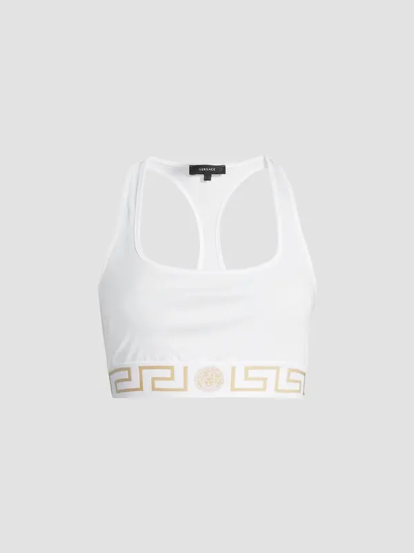 Versace Greca Border Sports Bra