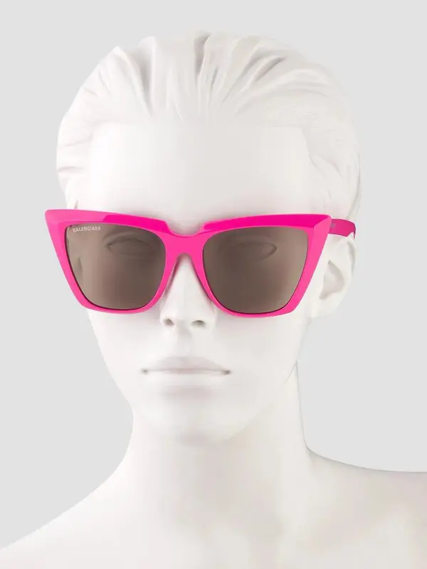 Balenciaga 55mm Squared Cat-eye Sunglasses