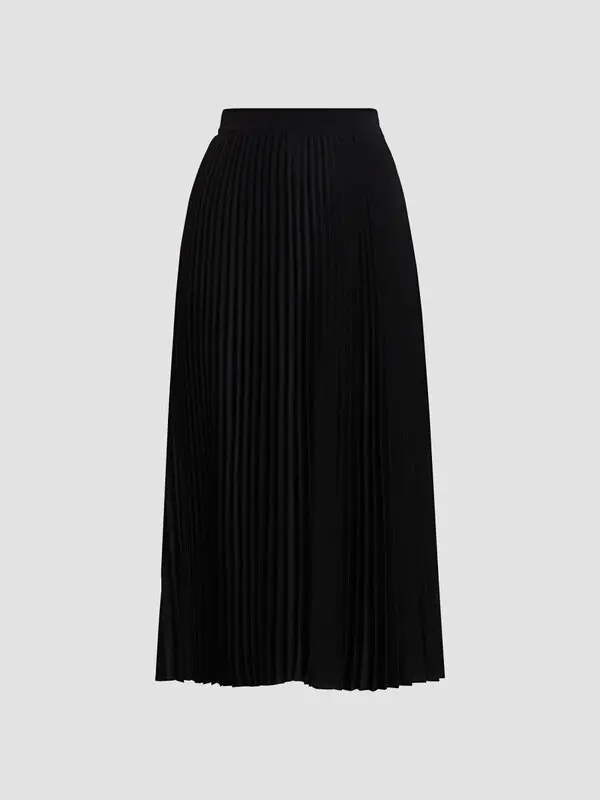 Co Essentials Elastic-waist Pleated Skirt