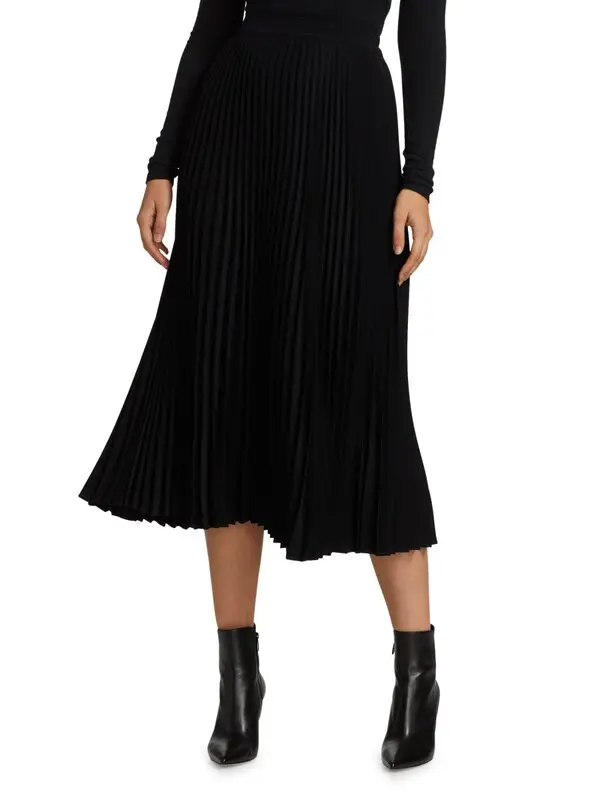 Co Essentials Elastic-waist Pleated Skirt