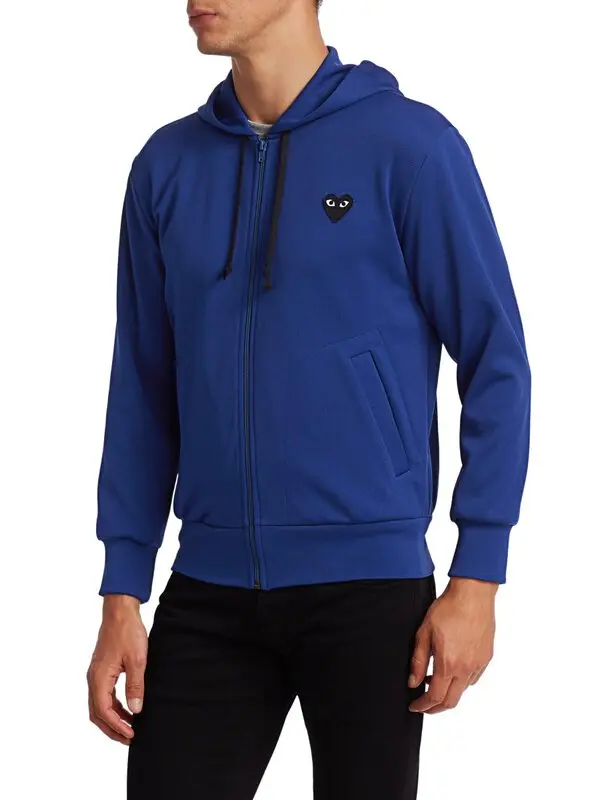 Play Comme Des Garcon Heart Hoodie - Navy