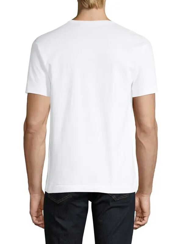 Play Comme Des Garcon Two Heart Camo Cotton Tee