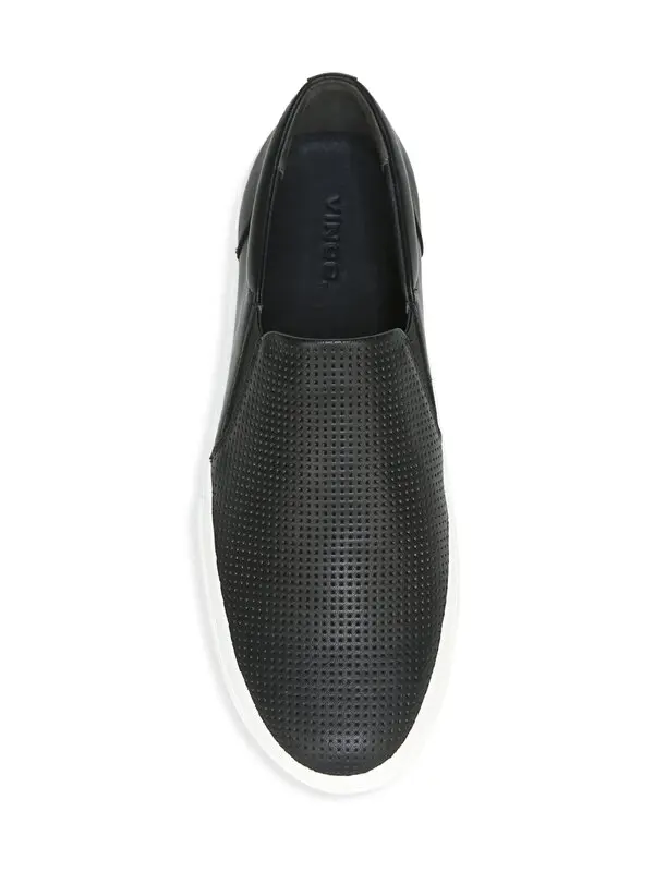 Vince Fletcher Leather Slip-on Sneakers