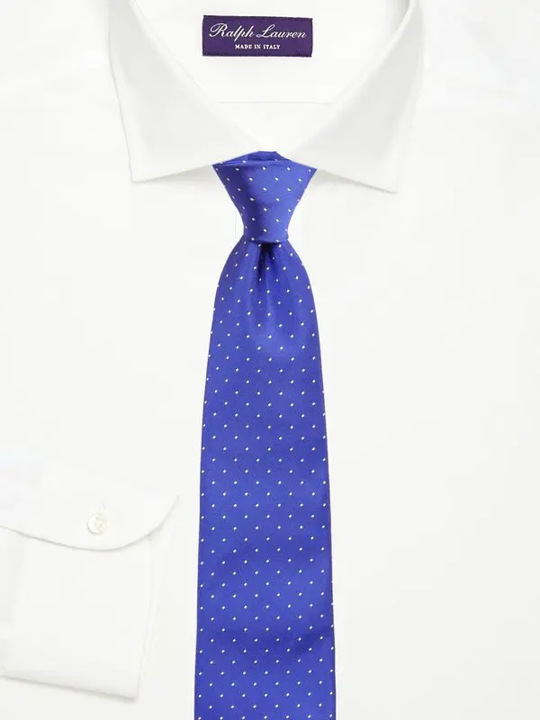 Ralph Lauren Purple Label Pin Dot Silk Tie