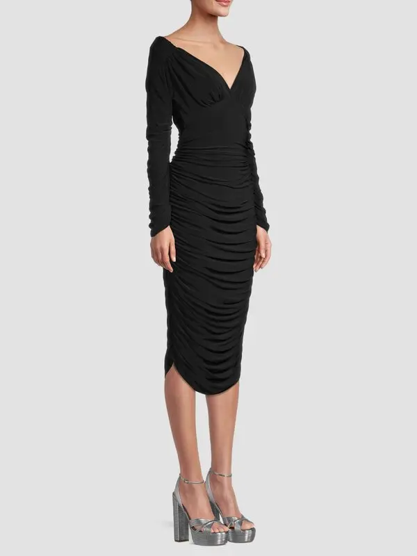 Norma Kamali Tara Long-sleeve Dress