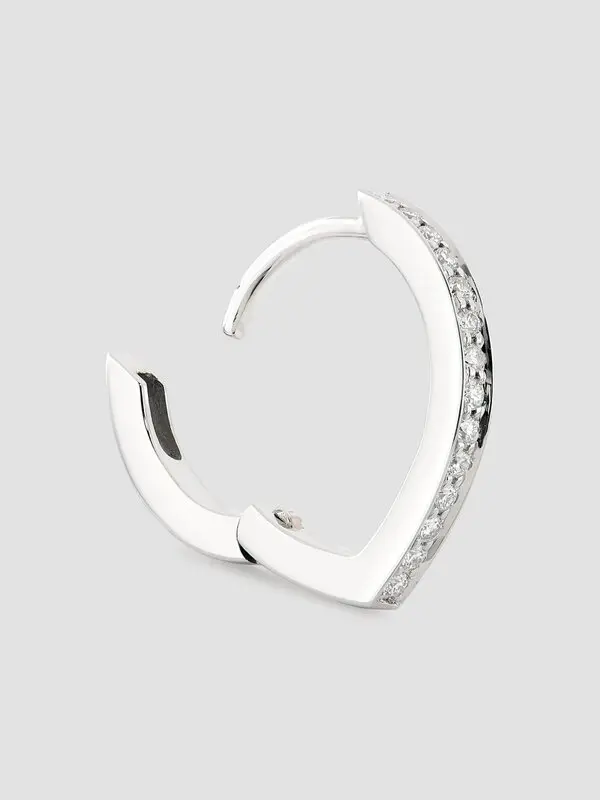 REPOSSI Antifer 18k & Diamond Single Hoop Earring - White Gold