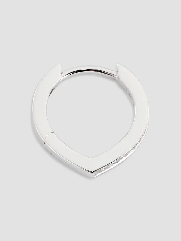 REPOSSI Antifer 18k & Diamond Single Hoop Earring - White Gold