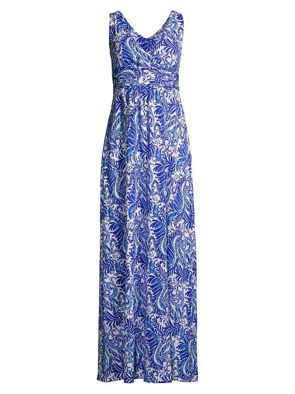 Lilly Pulitzer Sloane Maxi Dress In Baha Blue Bird - 60% Off | Editorialist