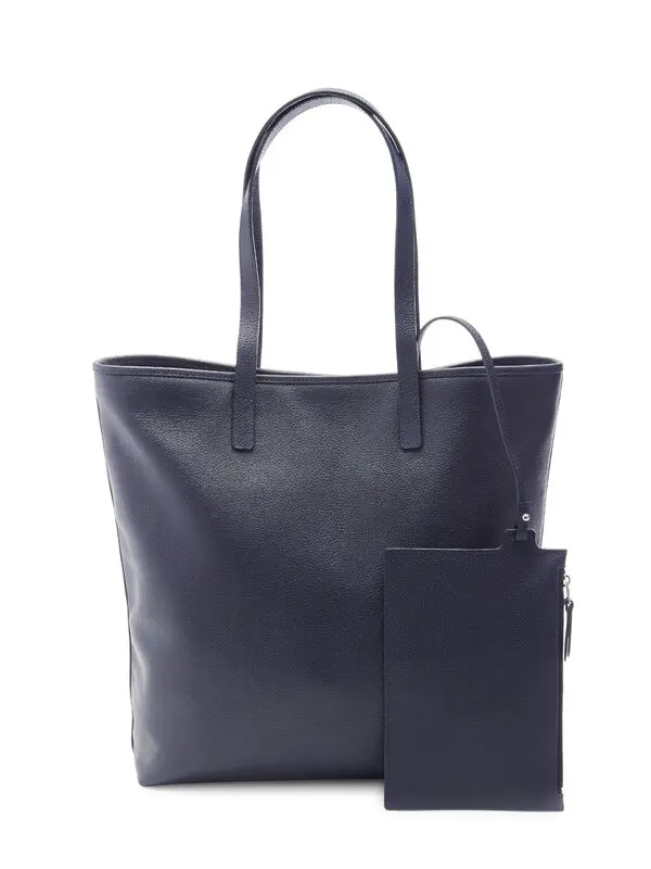 ROYCE NEW YORK Pebble Grain Tote Bag - Black