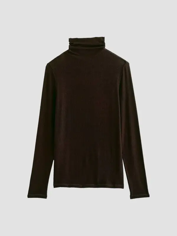 Ag Chels Cotton Turtleneck Sweater - Deep Trenches