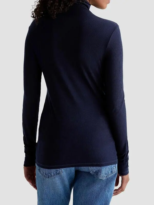 Ag Chels Cotton Turtleneck Sweater - Deep Trenches