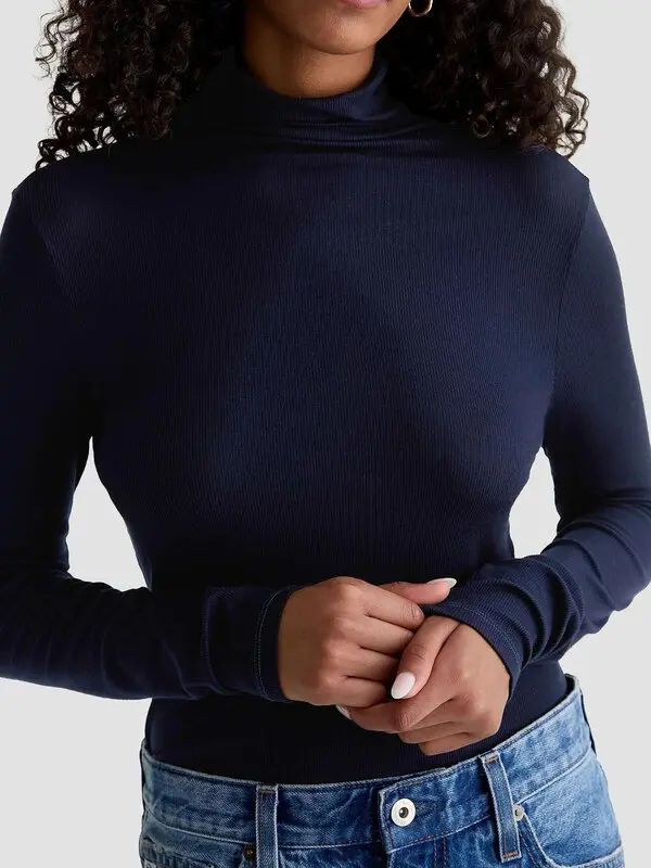 Ag Chels Cotton Turtleneck Sweater - Deep Trenches