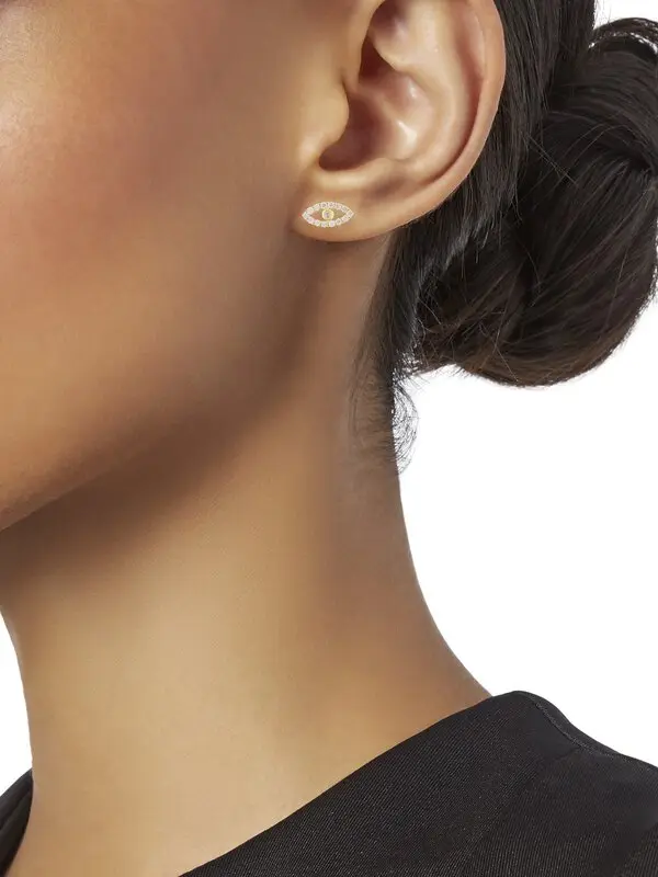 PERSEE Paved Eye Piercing 18k Single Earring