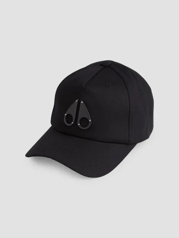 Moose Knuckles Logo Icon Baseball Cap - Black Black
