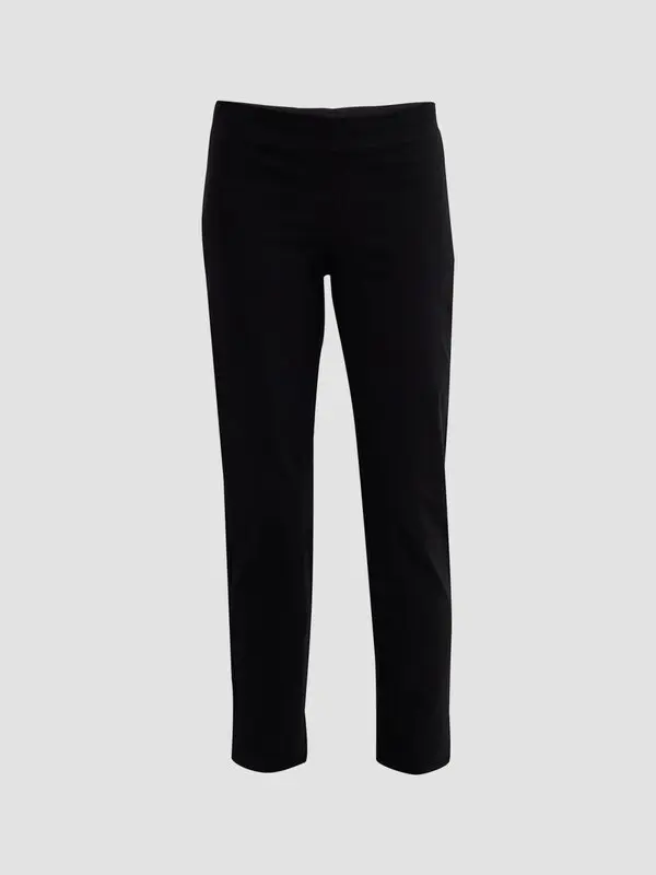 Eileen Fisher Slim-fit Ankle Pants - Black