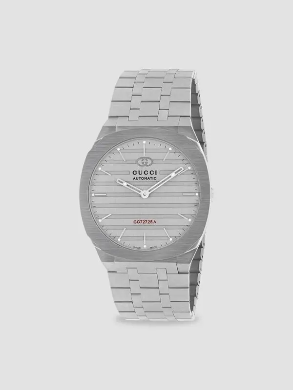 Gucci 25h Stainless Steel Bracelet Watch, 38mm - Silver