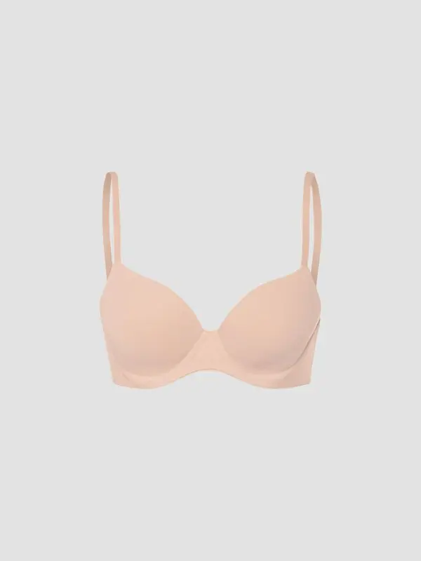 Hanro Cotton Sensation T-shirt Bra - Beige