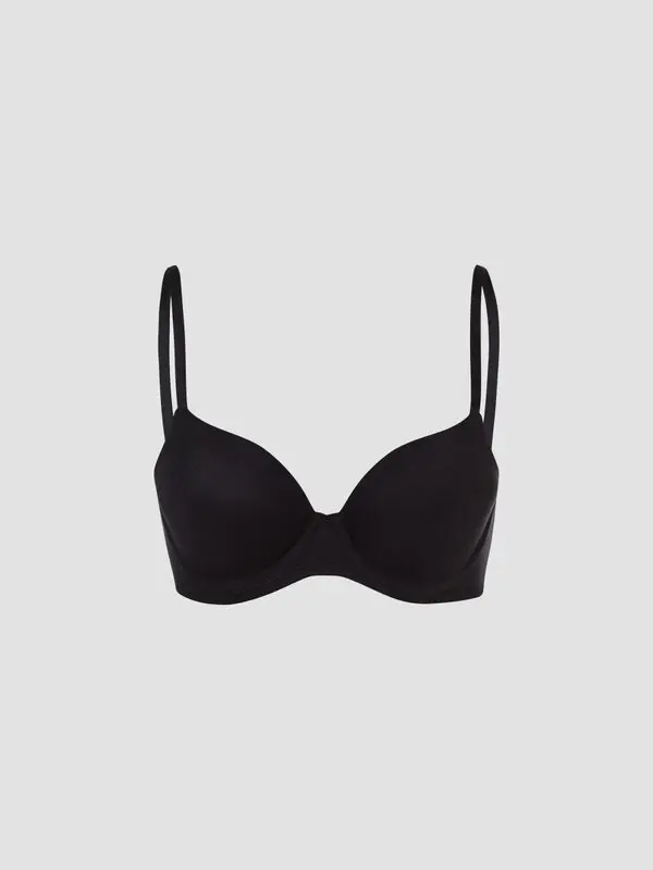 Hanro Cotton Sensation T-shirt Bra - Black