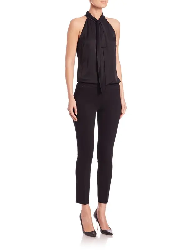 Kobi Halperin Double-knit Alexandra Pants - Navy