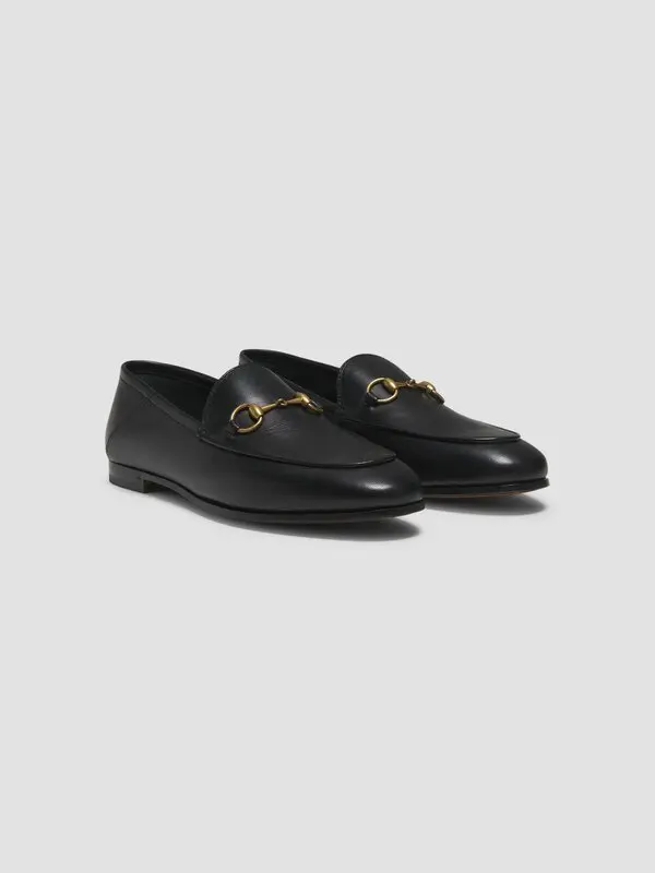 Gucci Brixton Leather Horsebit Loafers