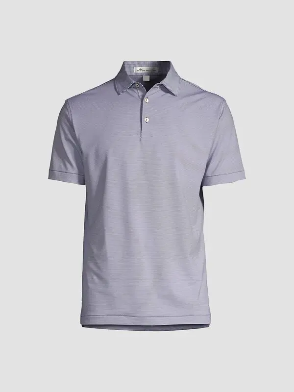 Peter Millar Jubilee Pinstripe Polo - Navy