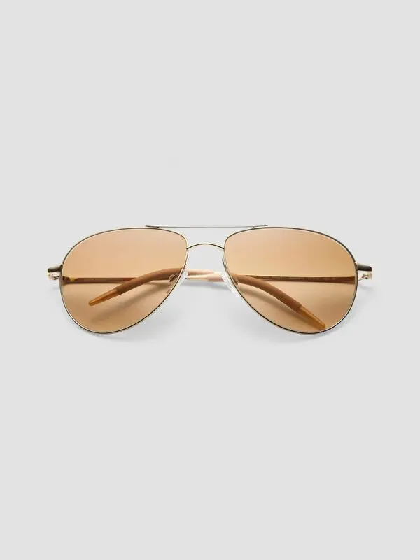 Oliver Spencer Benedict 16mm Aviator Sunglasses - Gold