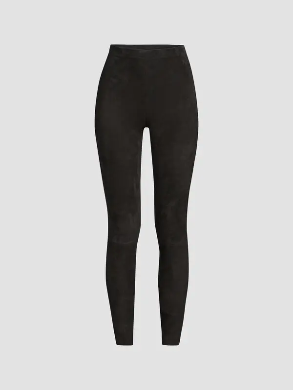 Alice + Olivia Maddox Suede Leggings - Black