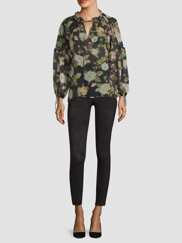 Alice + Olivia Maddox Suede Leggings