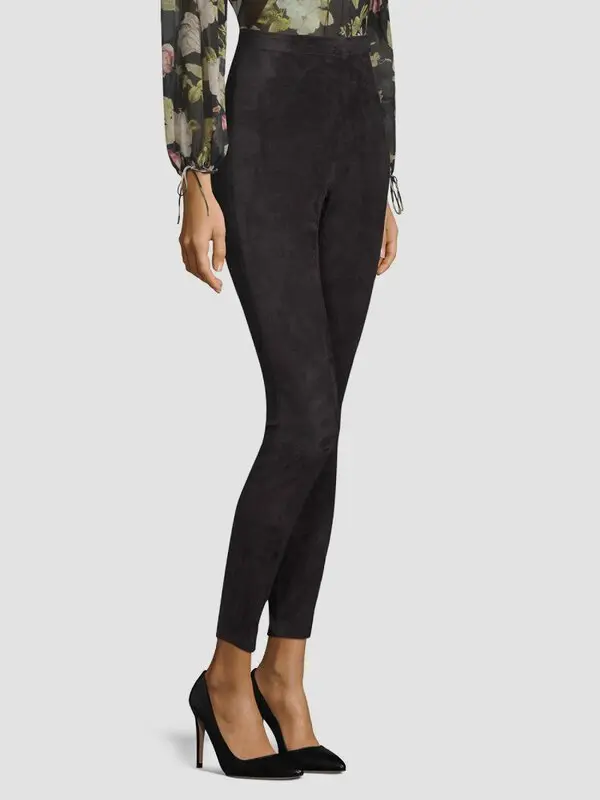 Alice + Olivia Maddox Suede Leggings