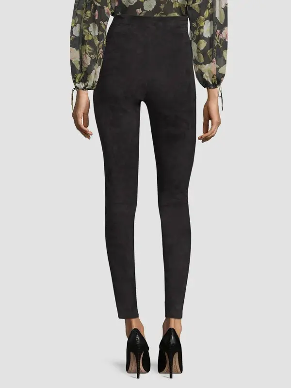Alice + Olivia Maddox Suede Leggings