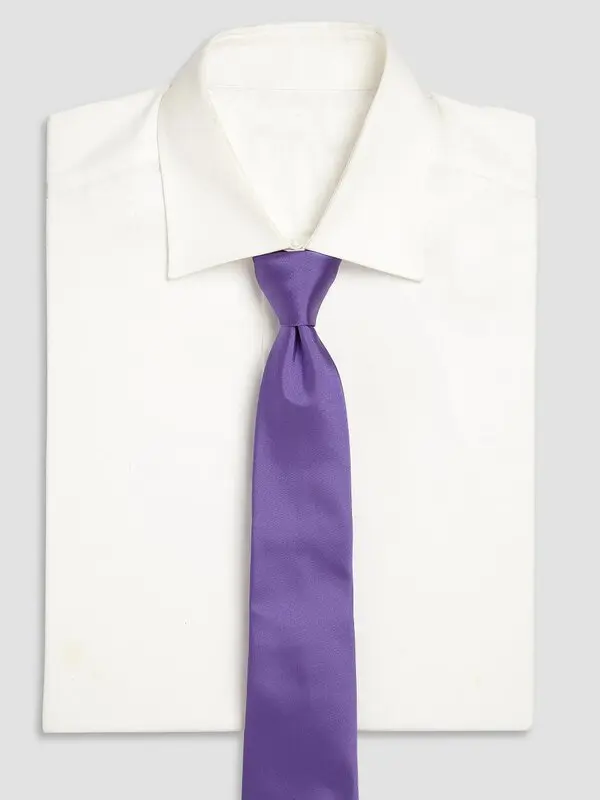 Ralph Lauren Purple Label Solid Silk Tie