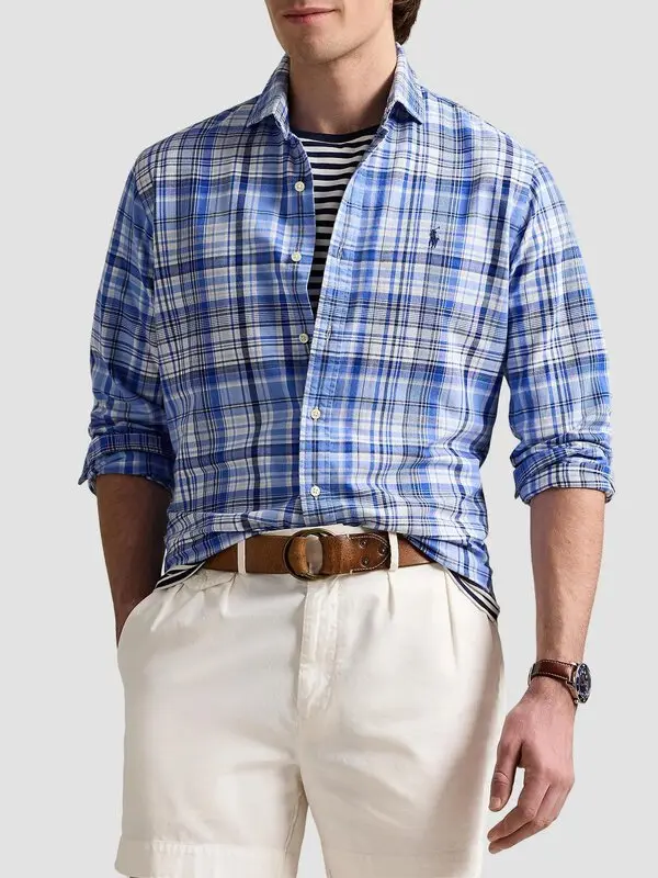 Polo Ralph Lauren Classic-fit Plaid Oxford Shirt - Blue Multi