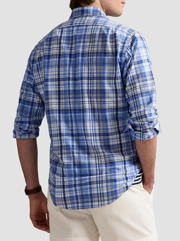 Polo Ralph Lauren Classic-fit Plaid Oxford Shirt - Blue Multi