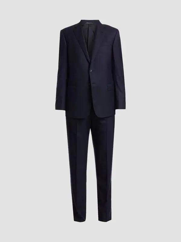 Giorgio Armani Single-breasted Wool Suit - Navy