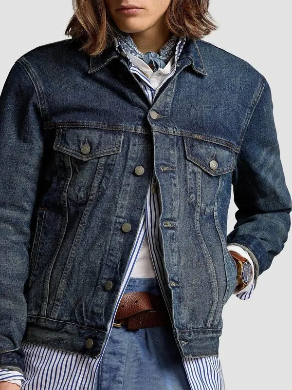 Polo Ralph Lauren Faded Denim Trucker Jacket - Blue
